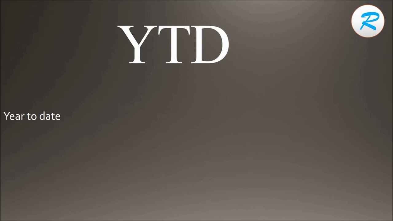 How to pronounce YTD - YouTube