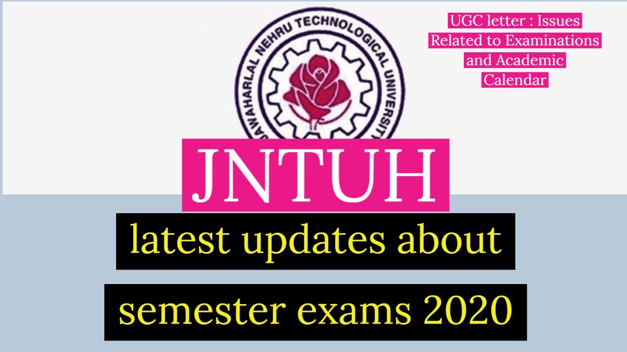 Jntuh exams time table 2020 Jntuh semester exams latest updates 2020 ...
