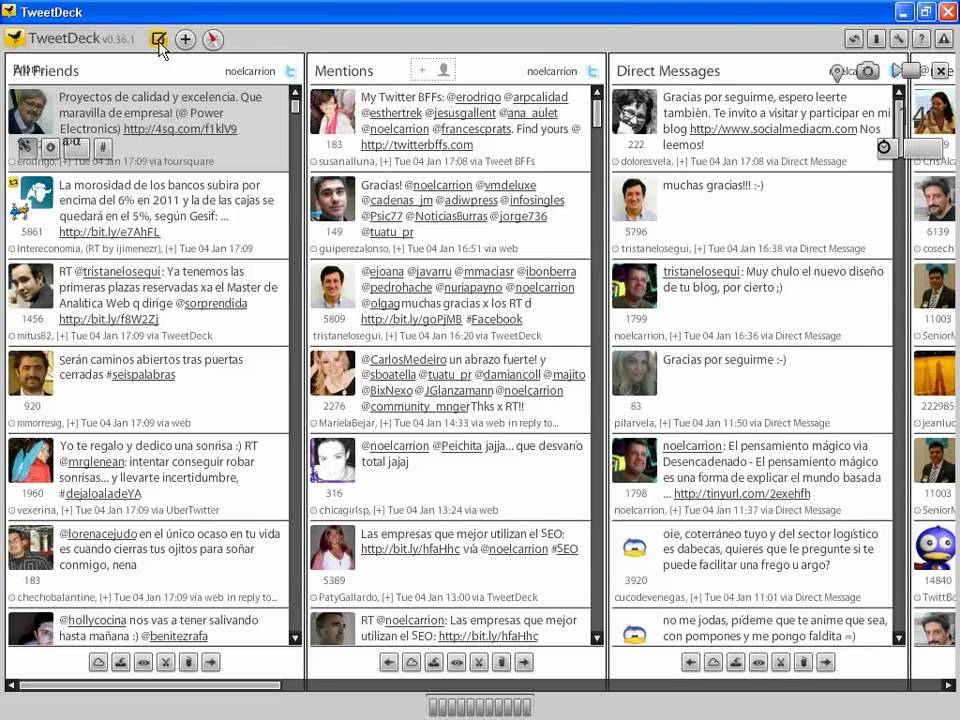 Como configurar TweetDeck (1ª Parte) Video Tutorial - YouTube