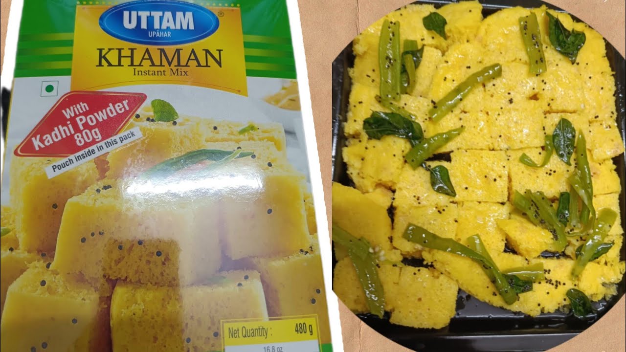 Uttam Instant khaman mix recipe in hindi ll उत्तम खम्मन ढोकला बनाने की ...
