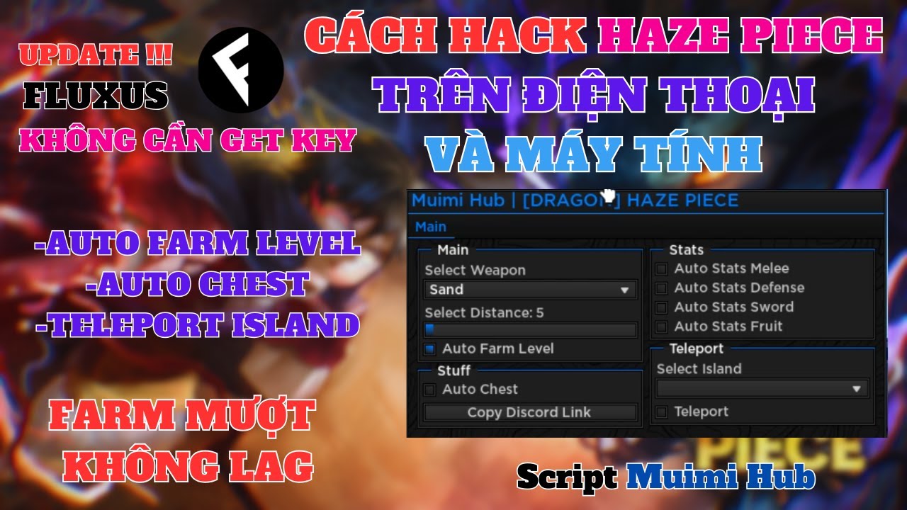HAZE PIECE SCRIPT | CÁCH HACK HAZE PIECE TRÊN MÁY TÍNH VÀ ĐIỆN THOẠI | AUTO FARM LEVEL, AUTO ...