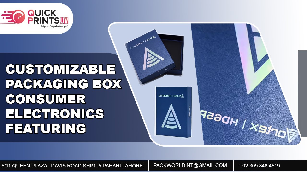 Packaging Box Electronics Sponge Plastic Liner UV Coating Matt ...