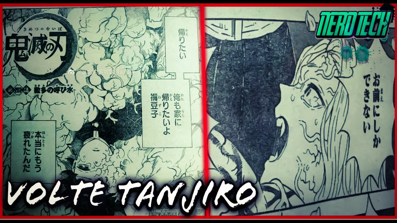 A ÚLTIMA BATALHA DO TANJIRO!-Kimetsu no Yaiba capítulo 203(Raw) - YouTube