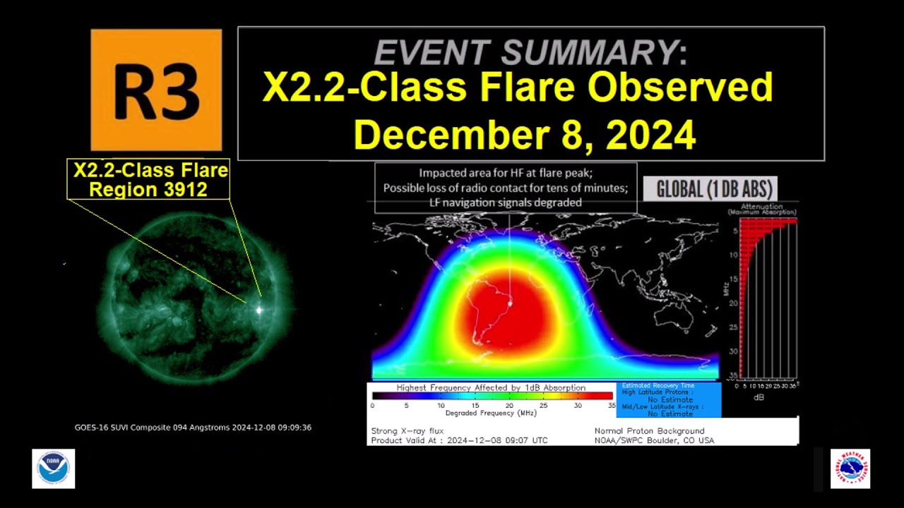 Strong X-Class Flare With CME and Radio Blackout - YouTube