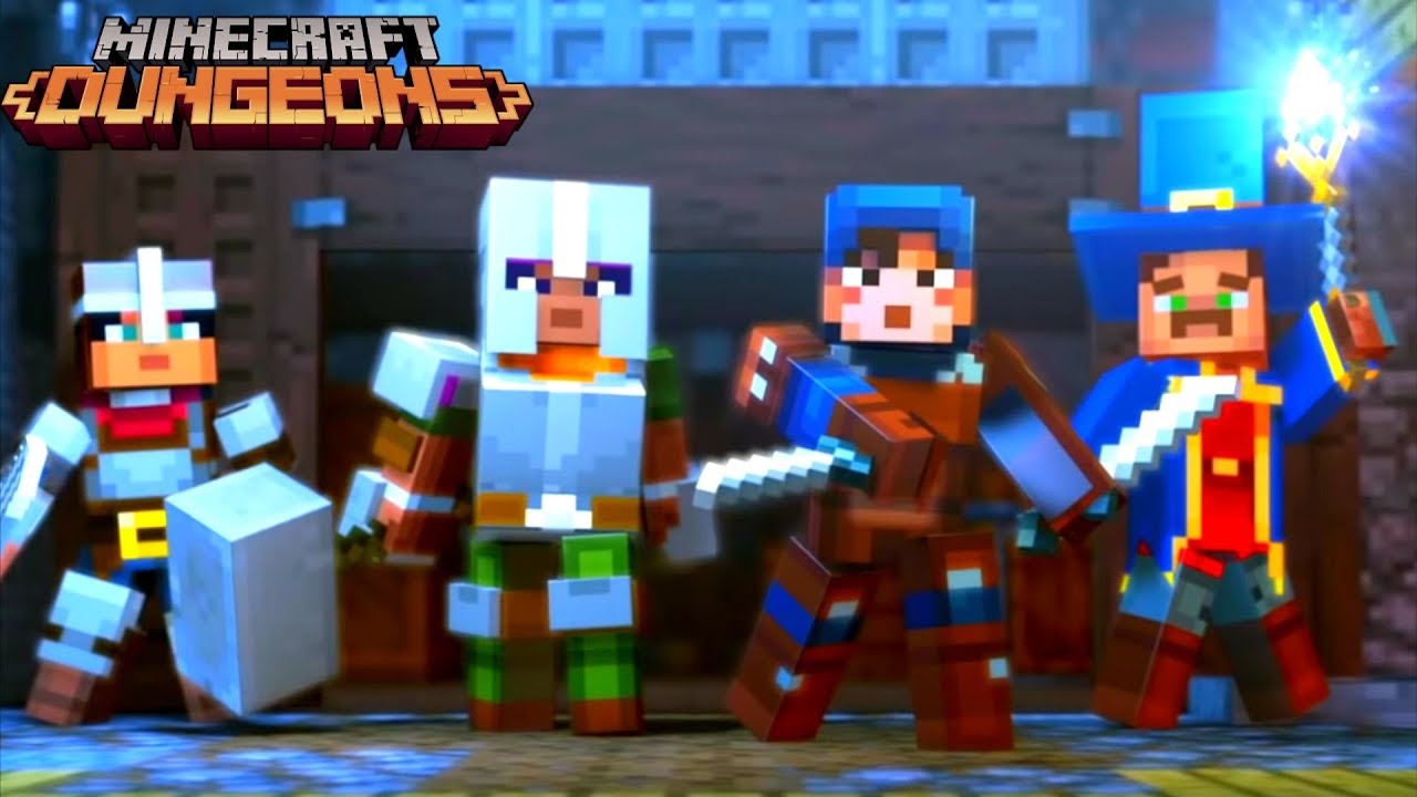 *NEW* Minecraft DUNGEONS Gameplay (Gamescom 2019) - YouTube