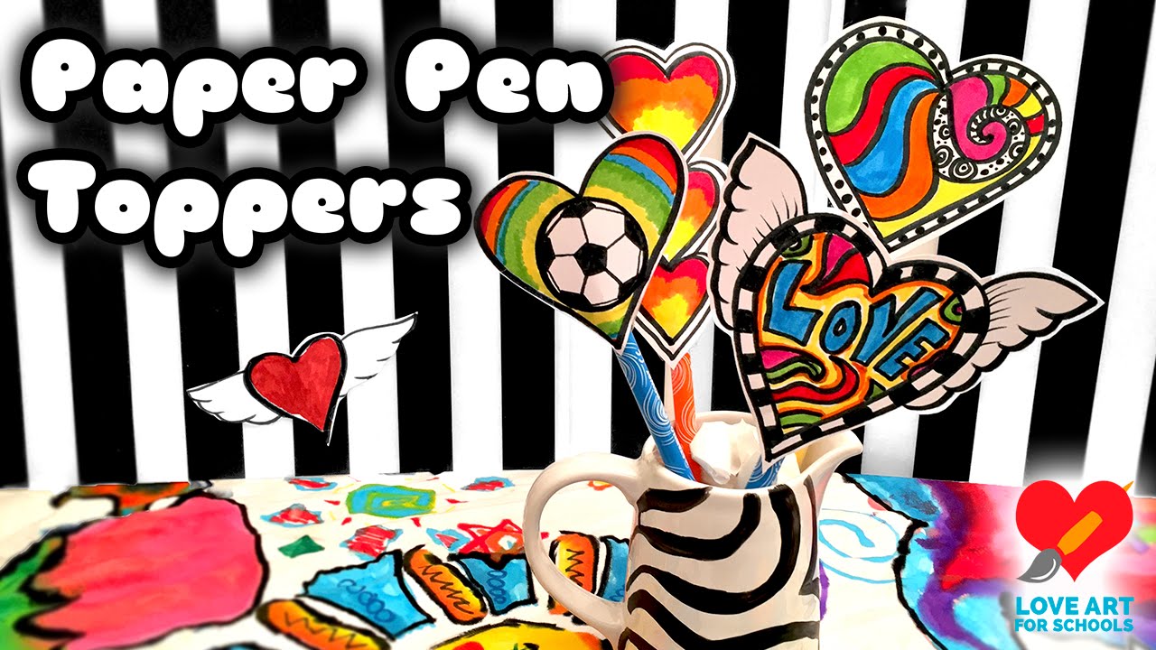 Quick Paper Pen Toppers - YouTube