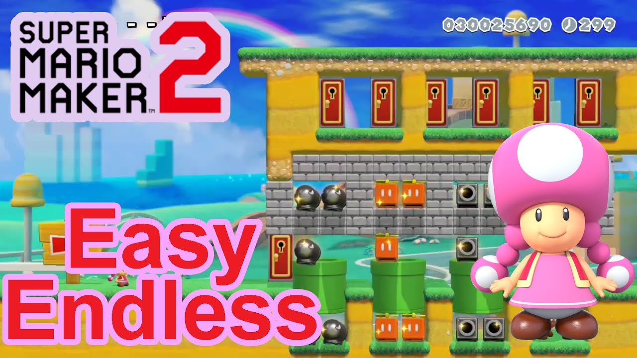 Completing Tasks to Get Keys, SMM2 Easy Endless 1104 1119 - YouTube