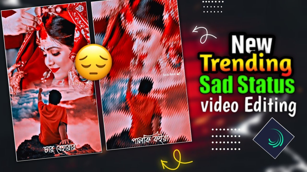 New Trending sad status video Editing In alightmotion #facebook # ...