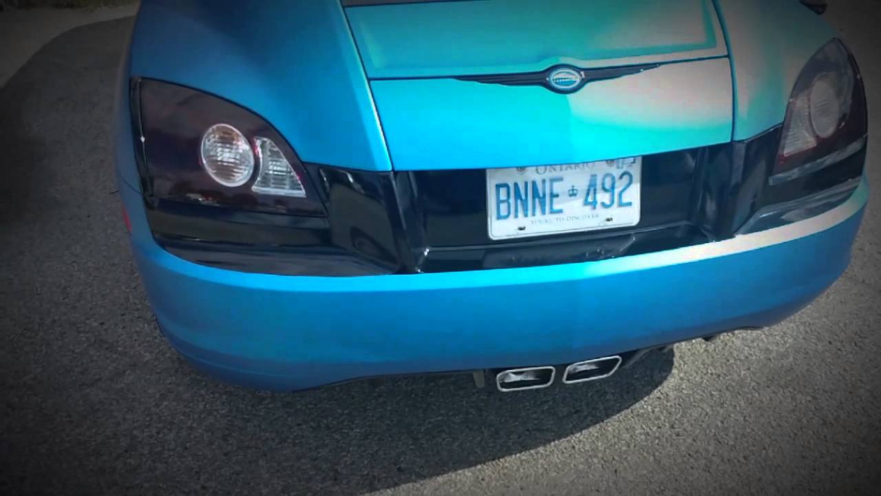 Matte Blue Chrysler Crossfire - YouTube