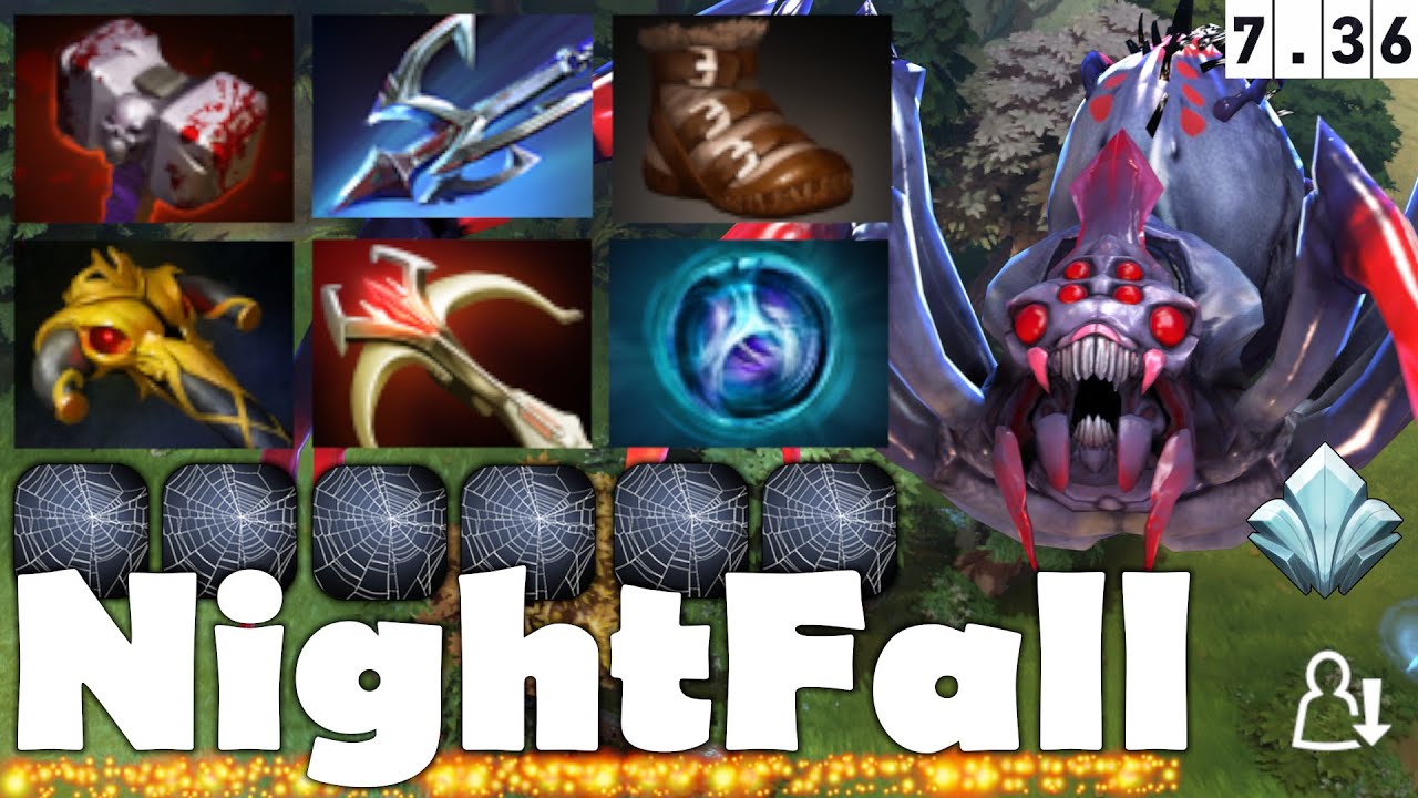 NightFall Broodmather Dota 2 7.36c Pro Gameplay - NoobSupport13 - YouTube
