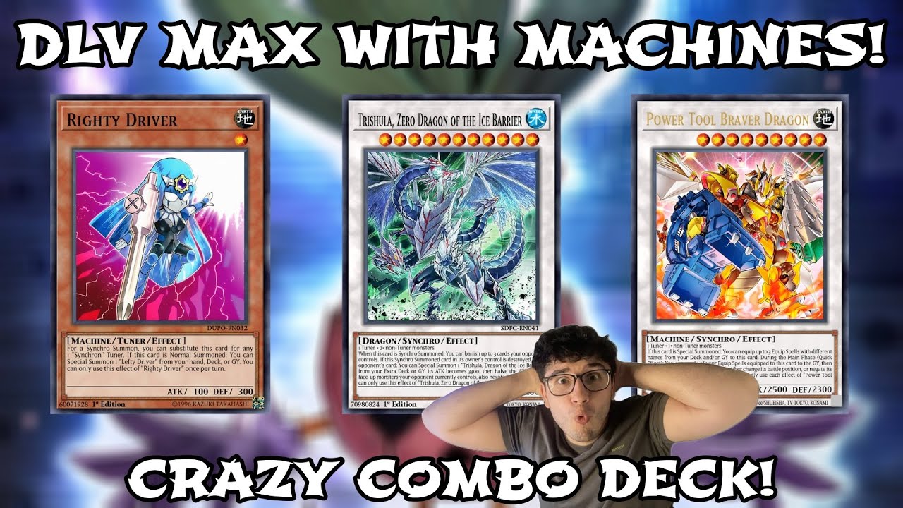 Yu-Gi-Oh! Duel Links || MY DLV MAX MACHINE DECK! CRAZY COMBO PLAYS AND ...