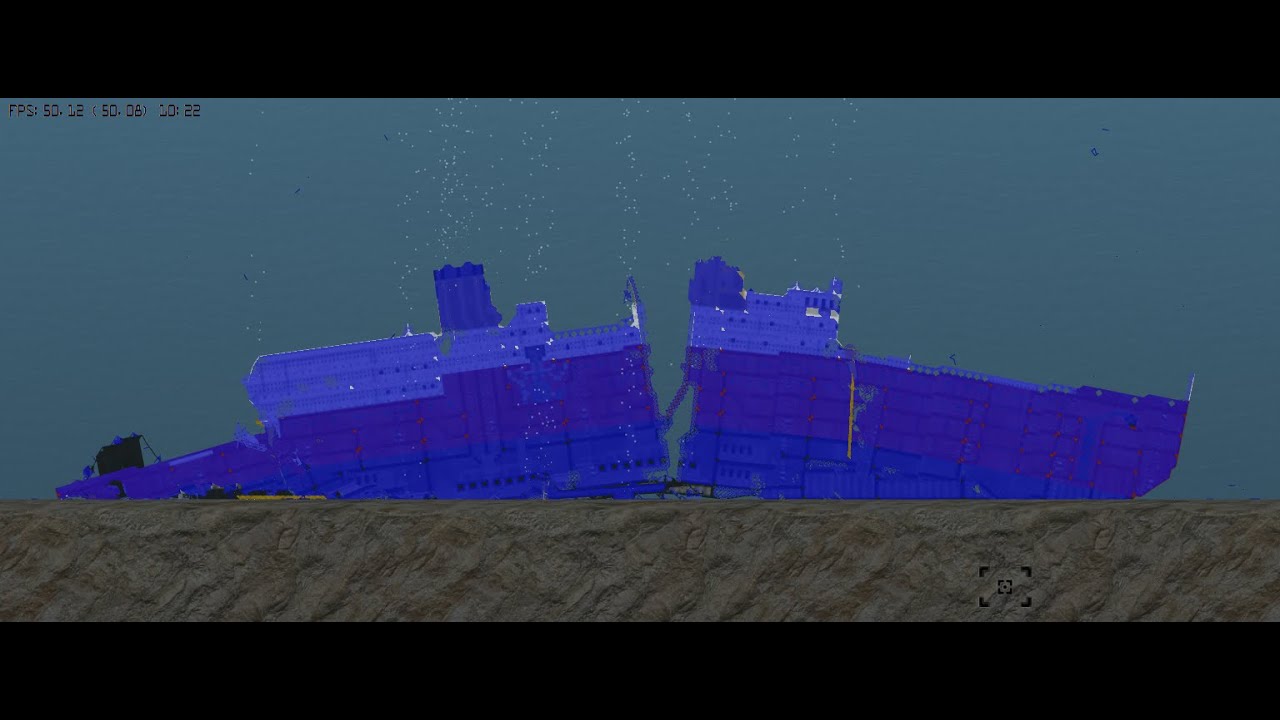 El hundimiento de M.V.Borealis en floating sandbox - YouTube