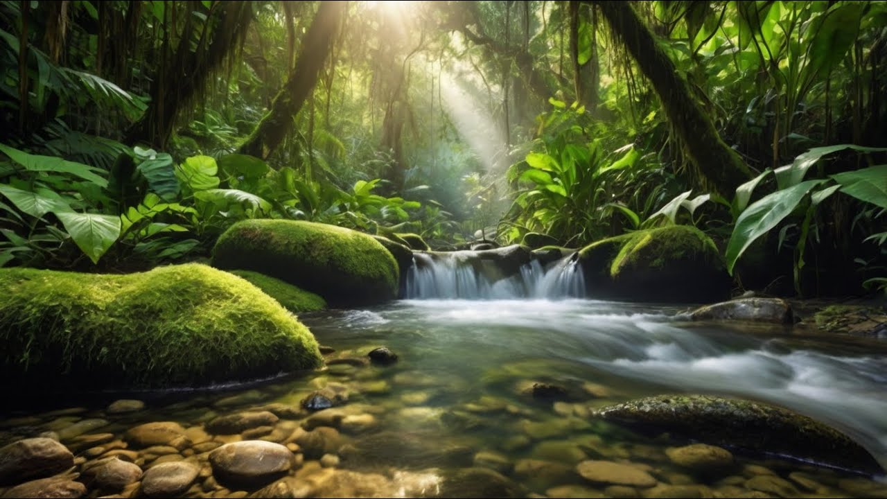relaxing Rainforest Whisper sleeping relaxing music - YouTube