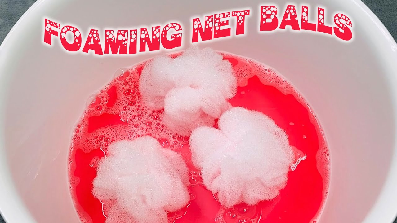ASMR Sponge Squeeze 138.Foaming Net Balls - YouTube