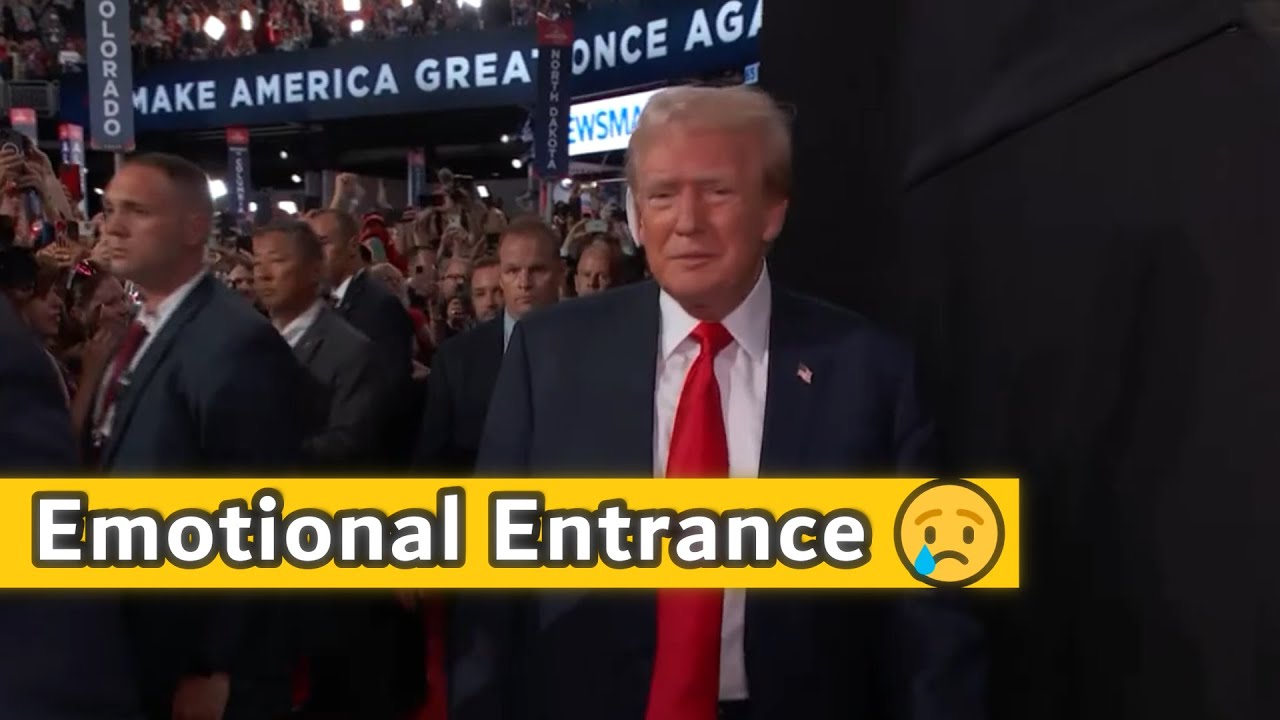 Trump Makes Emotional Entrance At 2024 Republican National Convention ...