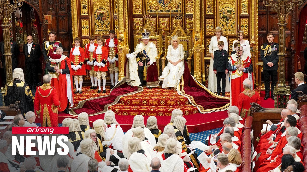 King Charles welcomes S. Korean state visit in Kings' Speech - YouTube