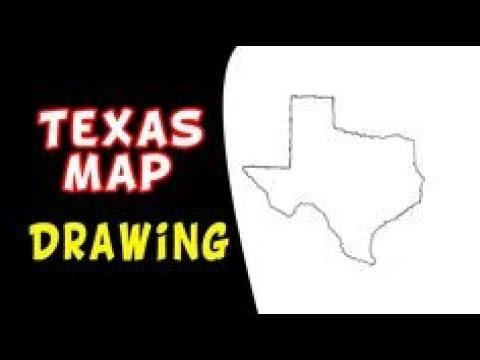 How To Draw Texas Map -USA - Drawing