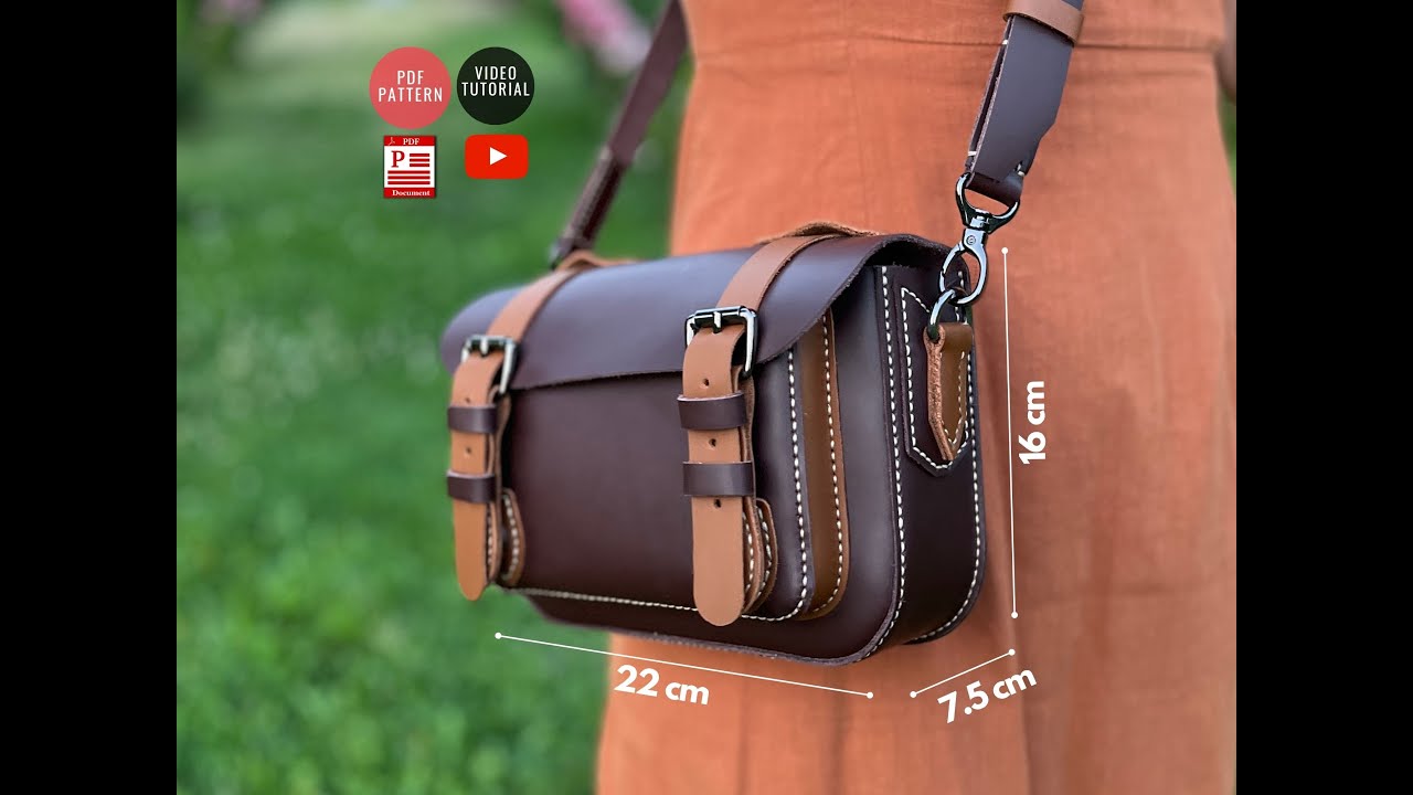 Making a Leather Shoulder Bag, PDF Pattern, by #vikingsleatherdesign ...