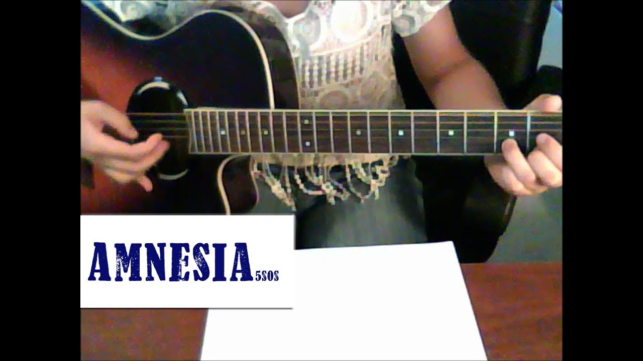 Amnesia- 5SOS Intermediate Guitar Tutorial (TABS) - YouTube
