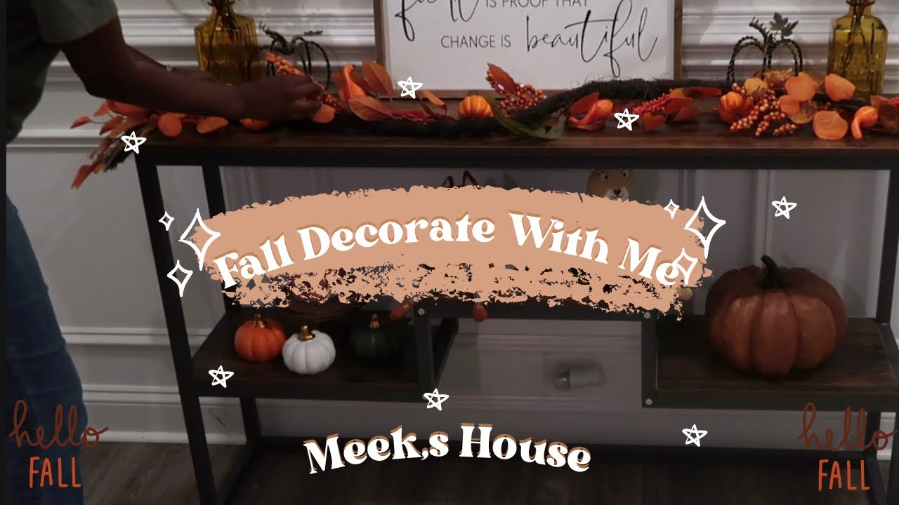 Fall Decorate With Me: Foyer & Dining Room - YouTube