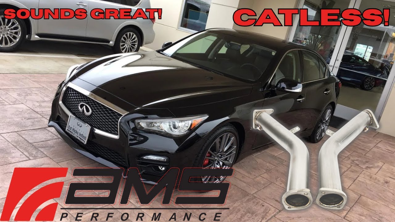 NEW INFINITI Q50 RS400 DOWNPIPES! - YouTube