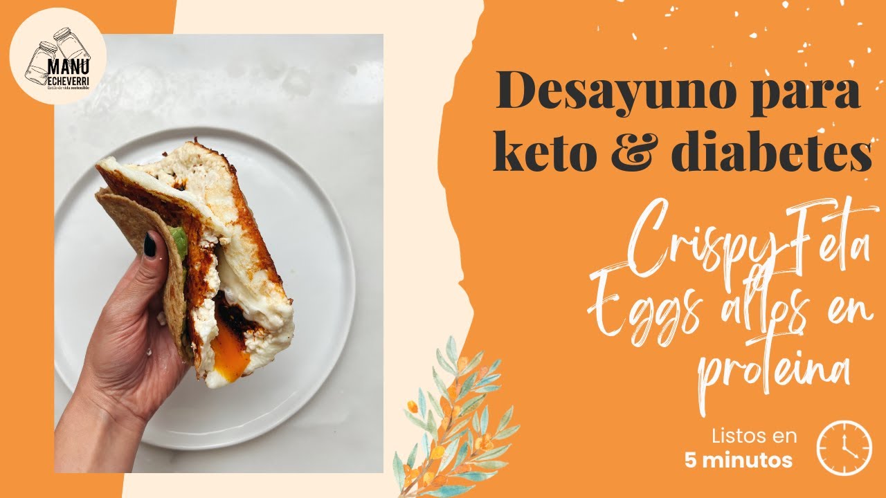 🍳DESAYUNO KETO EN 5 MINUTOS | KETO CRISPY FETA EGGS ALTO EN PROTEINA ...