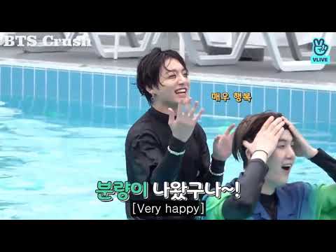 Bts playing water games - YouTube