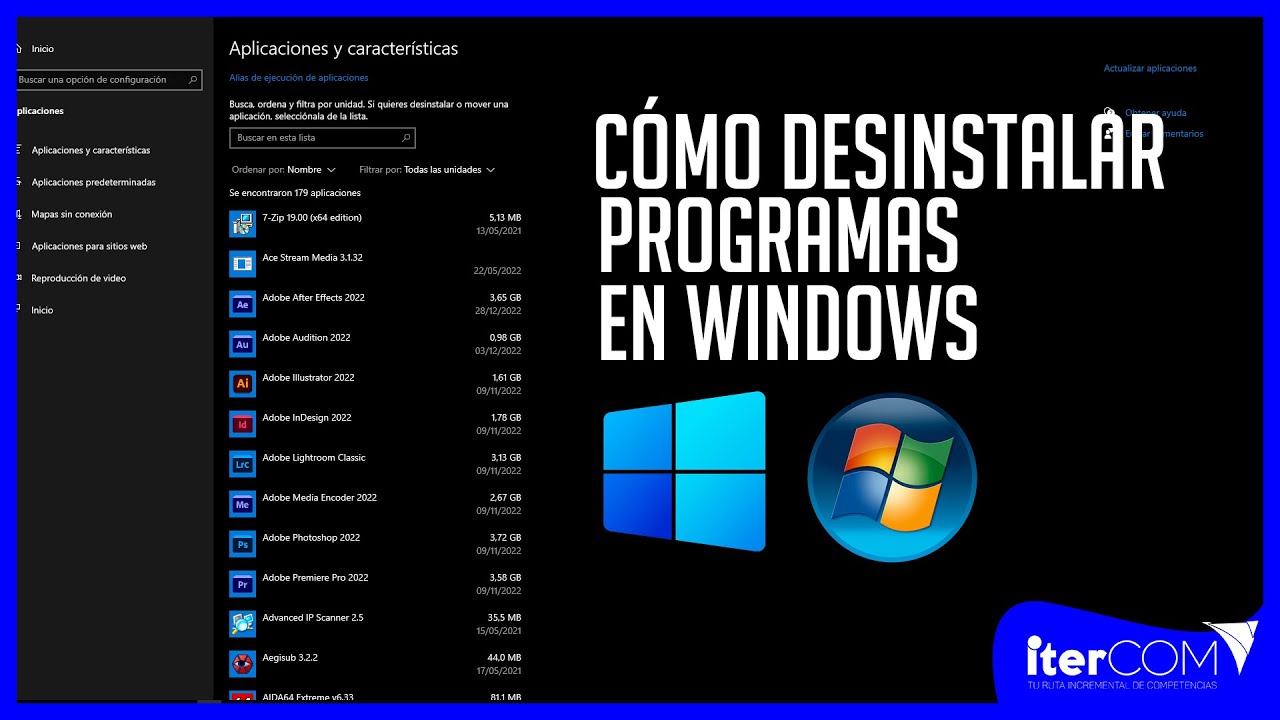 Cómo desinstalar programas Windows 10,11 en el panel de control moderno ...