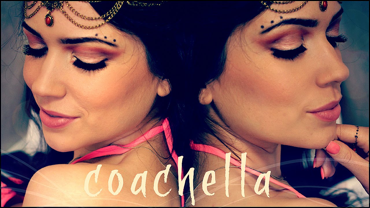 Music Festival (Coachella/Celtic inspired) Makeup Tutorial - YouTube