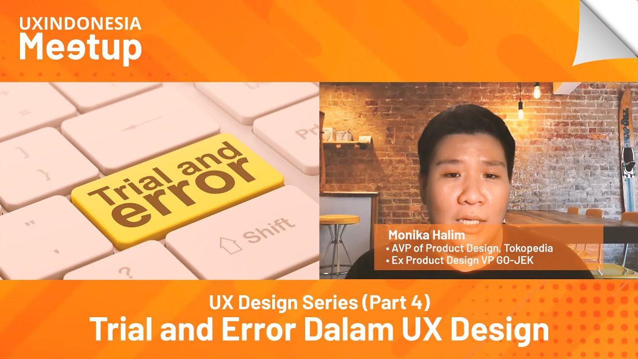 Monica Halim - Trial and Eror Dalam UX Design #4 - YouTube
