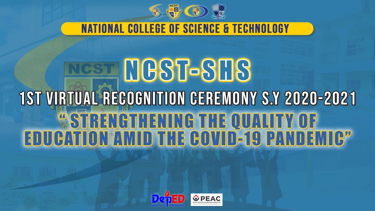 1ST VIRTUAL RECOGNITION CEREMONY S.Y. 2020-2021 - YouTube