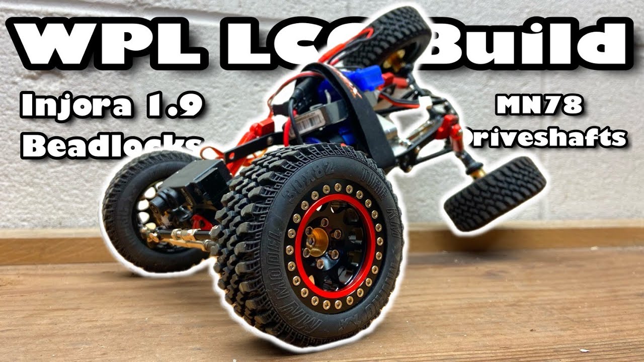 WPL LCG Build Part 3 - Injora Beadlocks & MN78 Driveshafts Install ...