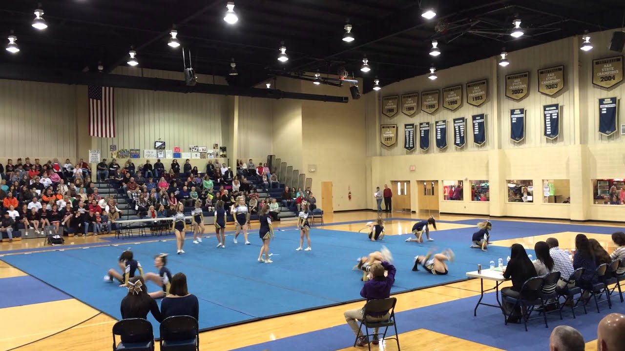 LCA Competitive Cheer 2014 GISA State Performance - YouTube