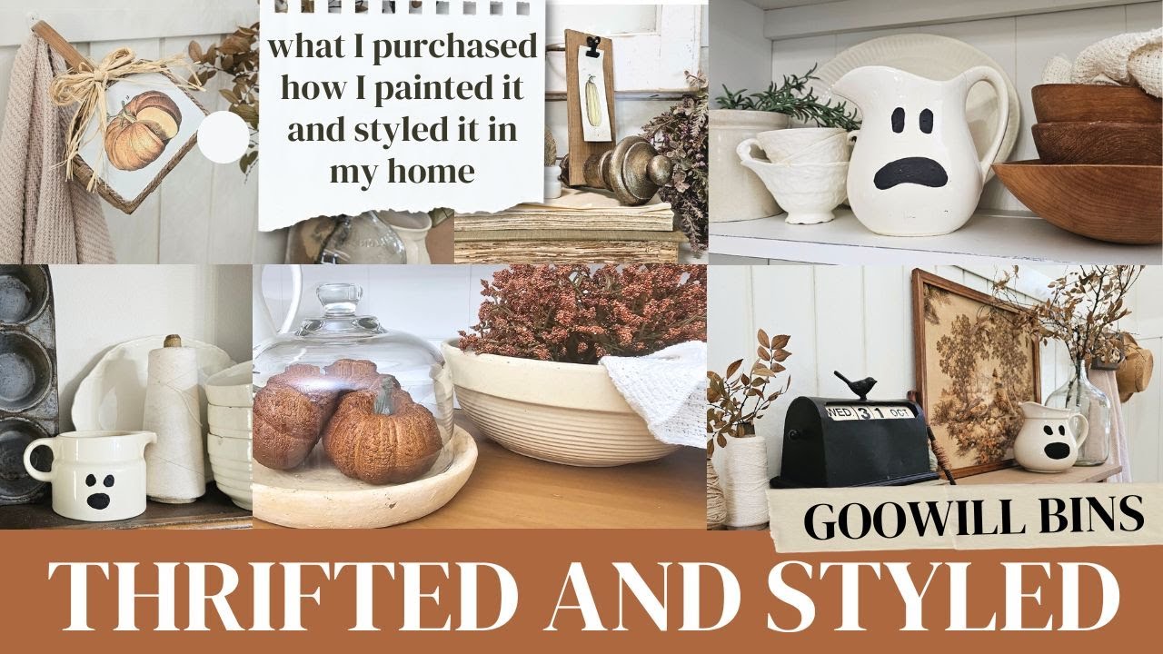 Thrifted and Styled • Fall Home Decor from the Goodwill Outlet Bins ...