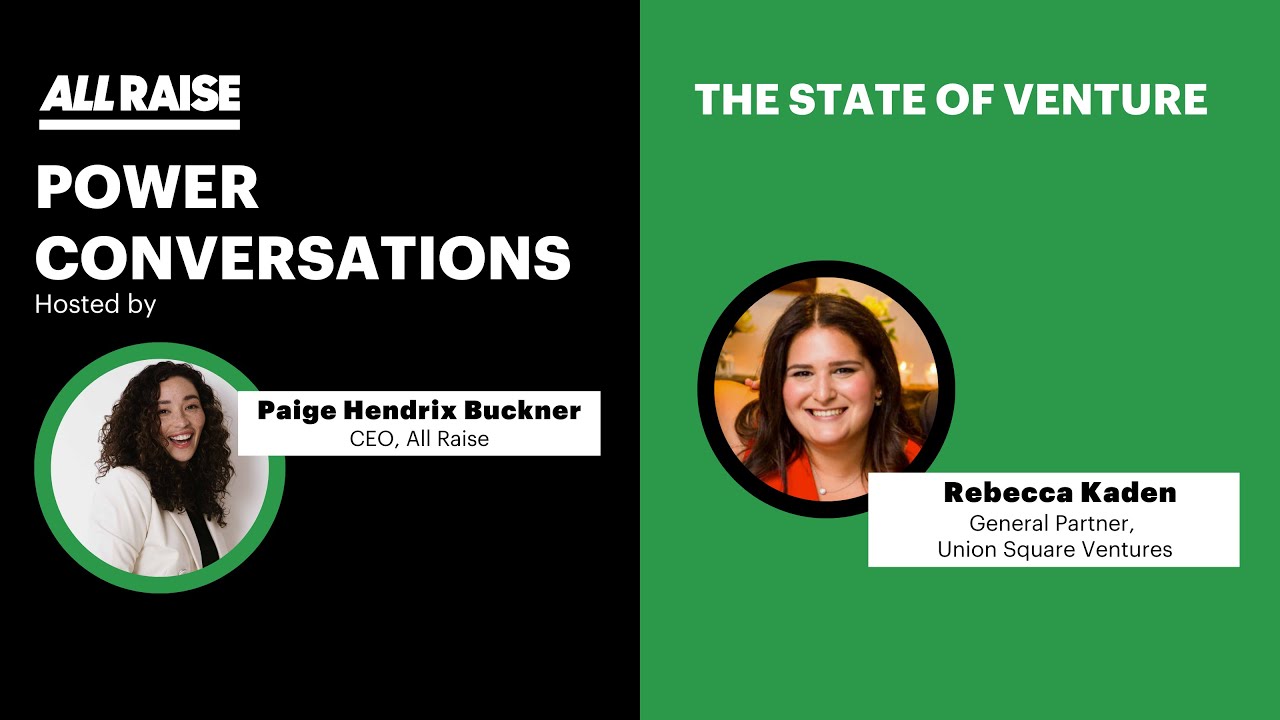 The State of Venture w/ Rebecca Kaden, General Partner at Union Square Ventures - YouTube