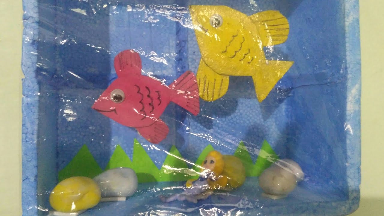 How to make fish pot from Thermocol box - YouTube
