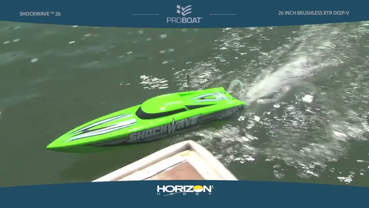 Pro Boat™ Shockwave™ 26 Brushless RTR Deep V- www.RC-Hobby24.com - YouTube