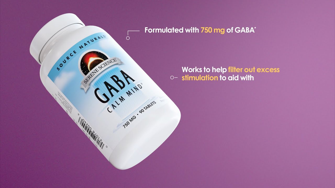 Source Naturals® Serene Science® GABA 90 Tablet Product Information ...