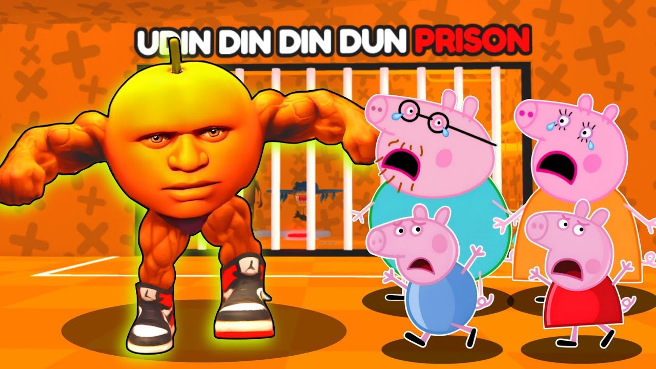 Peppa Pig Escape "UDIN DIN DIN DUN PRISON RUN OBBY" in ROBLOX! - YouTube