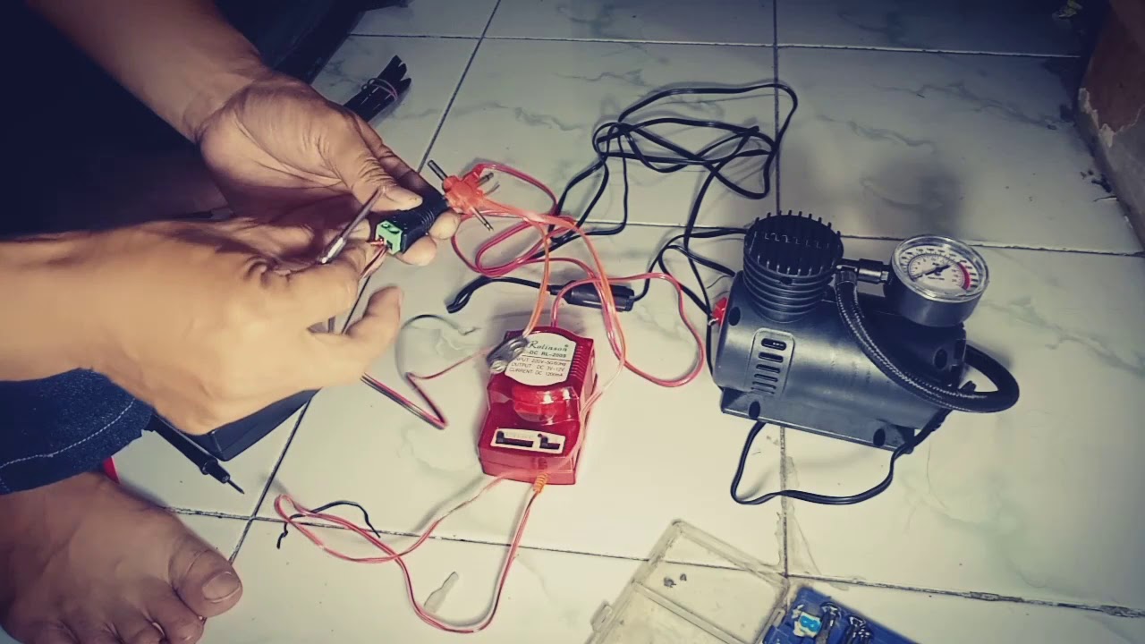 Unboxing Kompresor Mini Portable Langsung Test - YouTube