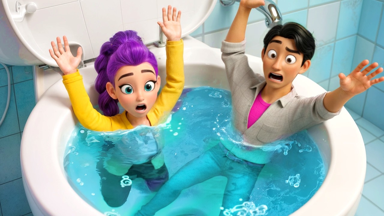 Rumi and Jinu Become Tiny in the Toilet 😨💔 - YouTube