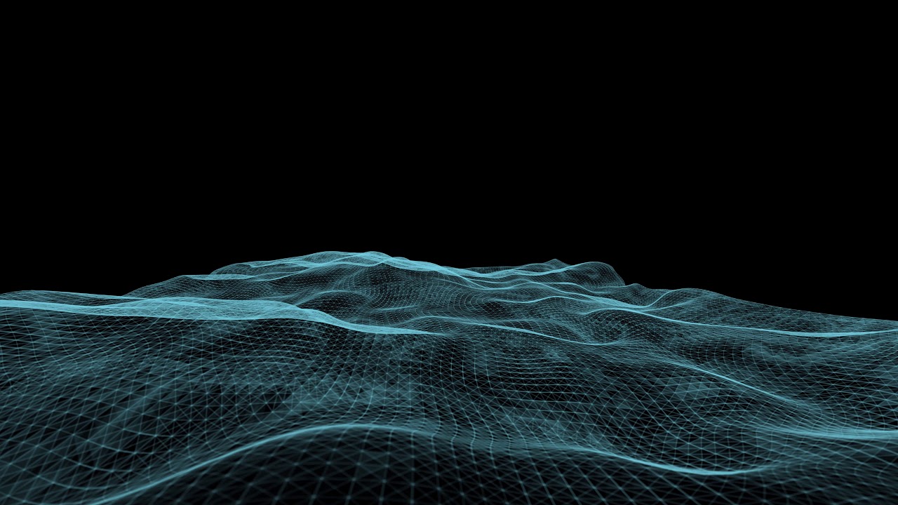 Green Digital moving Waves animation particles | Royalty free 4k video ...