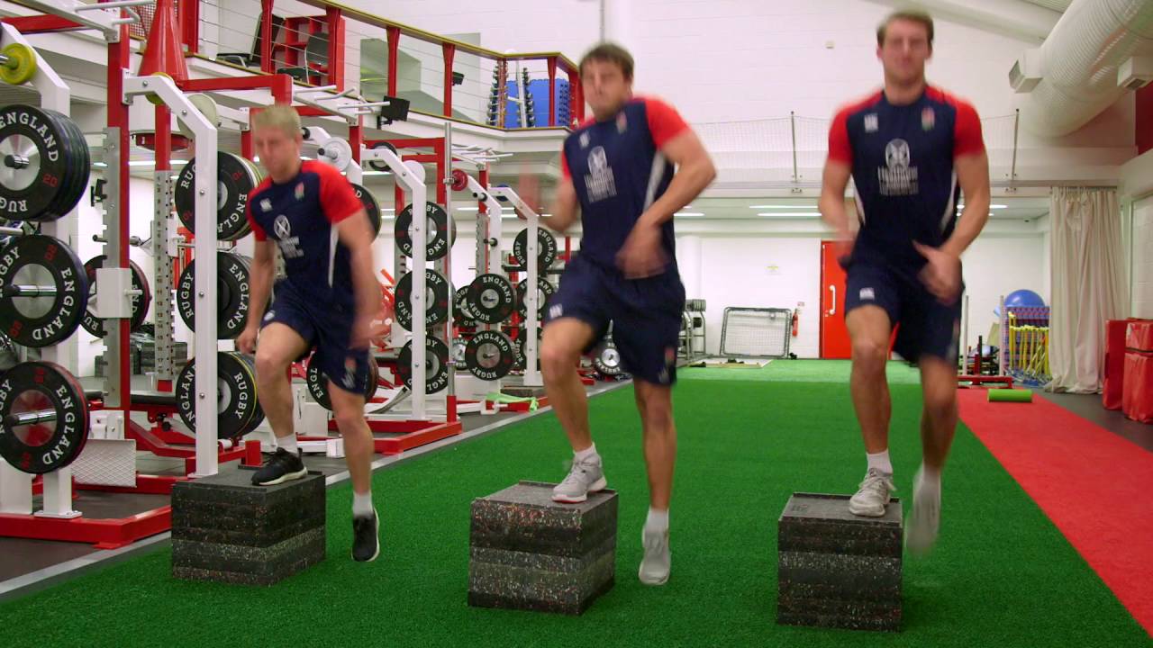 SKILLS & DRILLS WITH ENGLAND RUGBY SEVENS - SPRINTER STEP UPS - YouTube