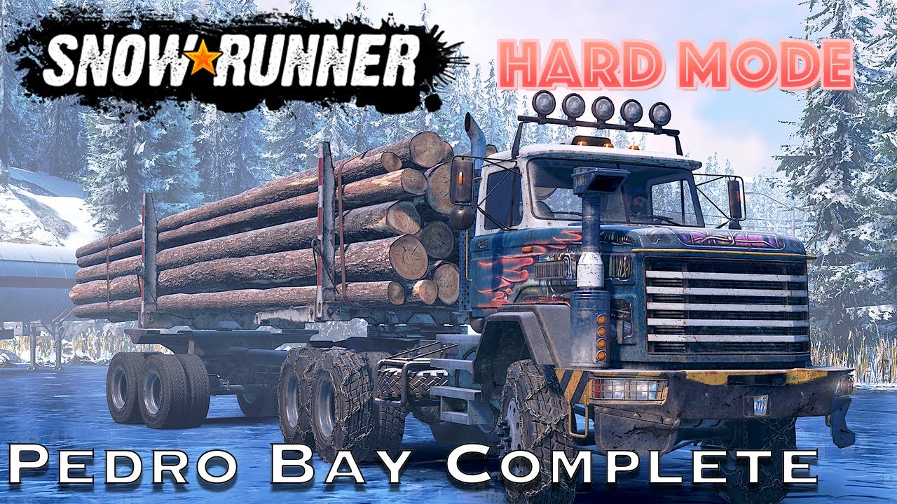SnowRunner Hard Mode [S02E23] Pedro Bay 100% complete! - YouTube