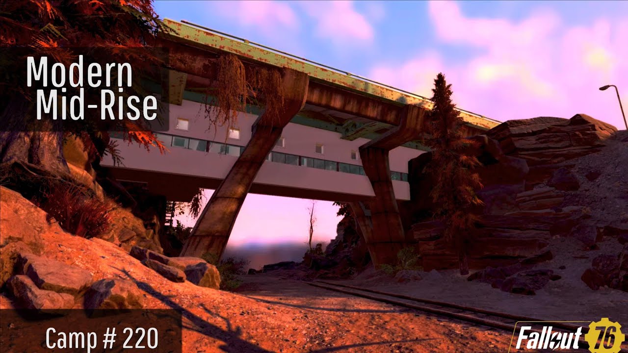 Fallout 76 Camp Build | Modern Mid-Rise | Burning Springs // Clean ...