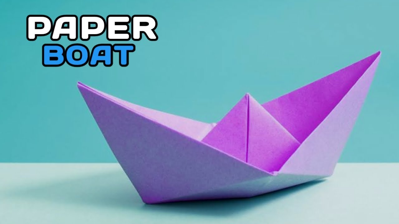 How to Make an AWESOME Paper Boat That Floats! (Easy Origami Tutorial ...