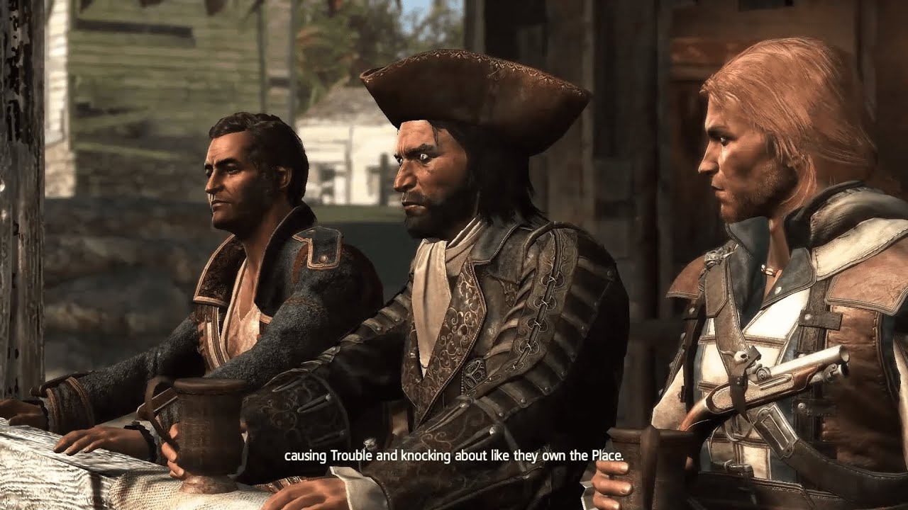 [Cutscene] Captain Thatch's "first look" opening sequence - AC4 Black ...