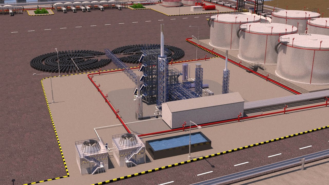 Cutting-Edge Oxidized Asphalt Plant: 3D Animation Showcase - YouTube