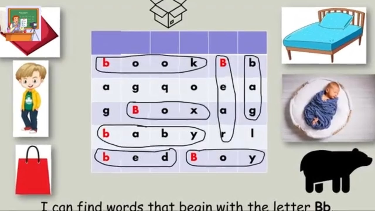 Learn The Letter B - Interactive Alphabet For Kindergarten - YouTube
