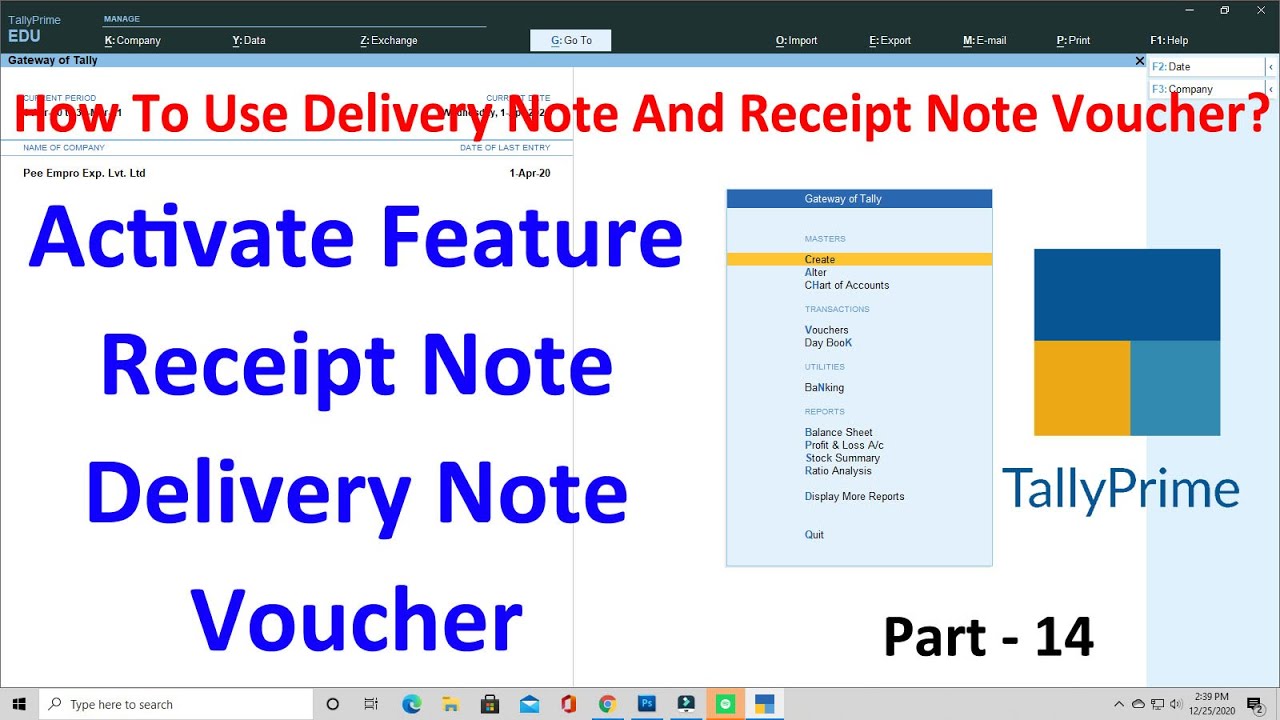 Delivery Note And Receipt Note Voucher Activate In Tally Prime Use delivery-note-and-receipt-note-voucher-activate-in-tally-prime-use